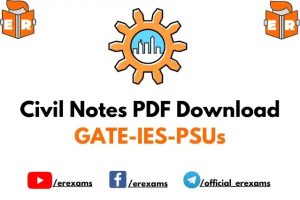 Civil Engineering Notes Pdf For GATE, IES, SSC JE - Erexams